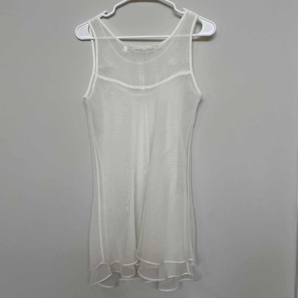 Vintage Victoria's Secret Sheer White Slip - Gem